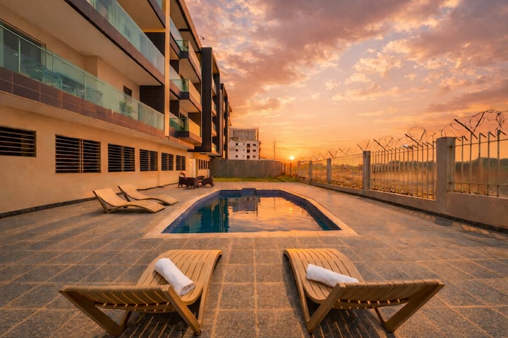 King Bed | Pool | Wifi | Self Checkin | Parking - Côte d'Ivoire