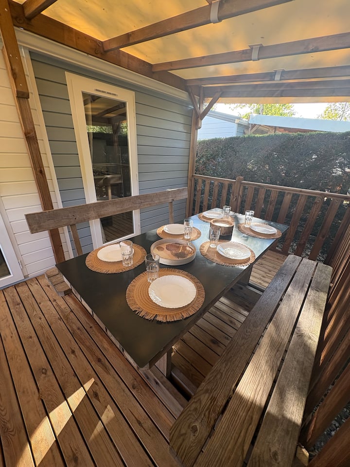 Bungalow Cosy Climatisé Dans Un Camping 4* - Messanges