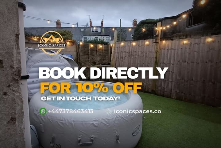 Triplex Hot Tub House With Private Garden - Cardiff