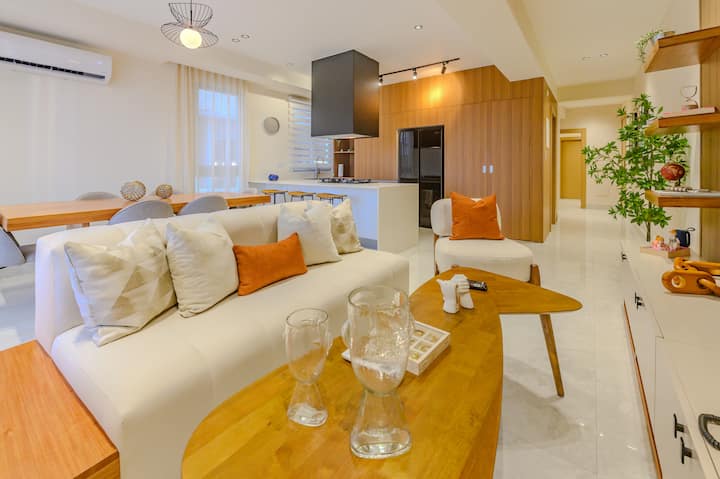 Luxury Stay|cama De Hotel|piscina Infinita|2 Br - Santo Domingo
