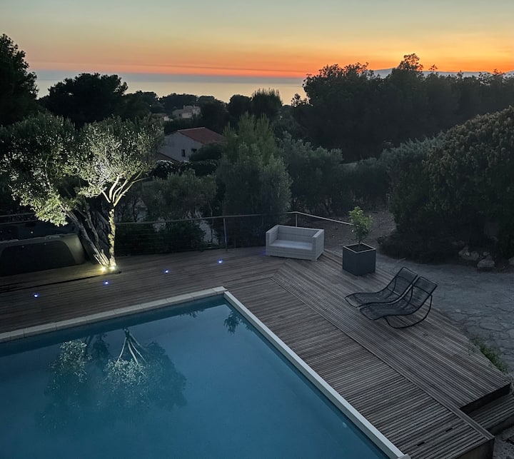 Villa Vue Mer Domaine Privé - Saint-Cyr-sur-Mer