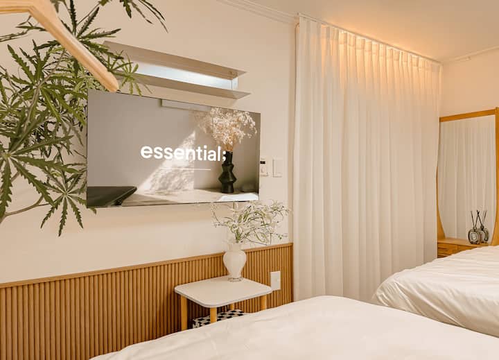 롯데타워,롯데월드 인근/삼전역도보5분/잠실새내/석촌호수/올수리 4pax/무료 수하물보관 - 위례동