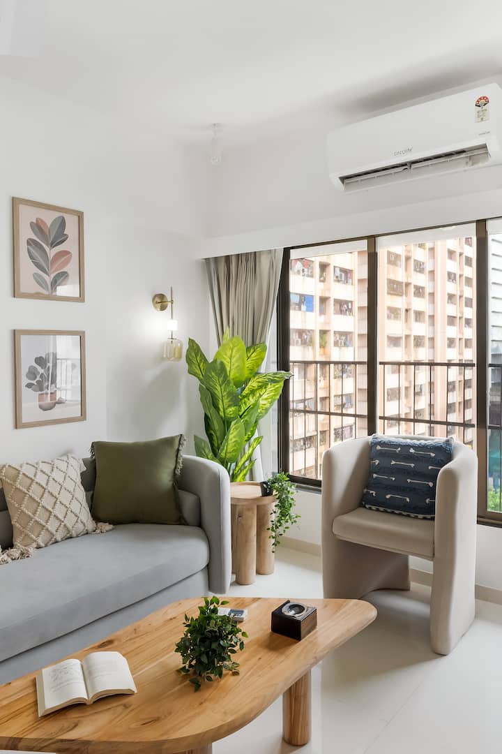 Evara | Designer Flat In Khar, 2 Baths, Kitchen - ムンバイ