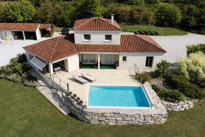 La Villa Des Falaises Du Lot Avec Piscine - Saint-Cirq-Lapopie