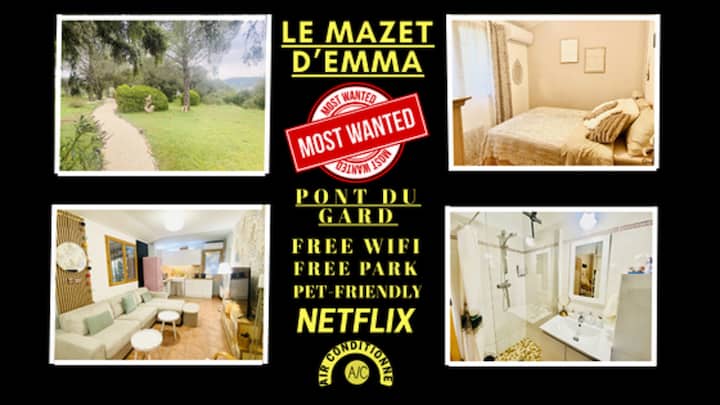 Mazet D’emma-piscine-pet-friendly-pont Du Gard - Collias