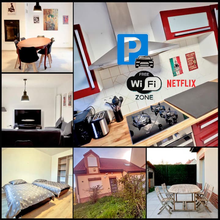 Maison 3 Chambres Golf Arras-parking Inclus - Arras