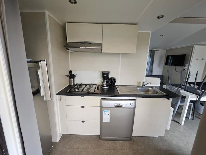 Mobil Home 3ch 6 Pers Au Camping Les Dunes - Torreilles