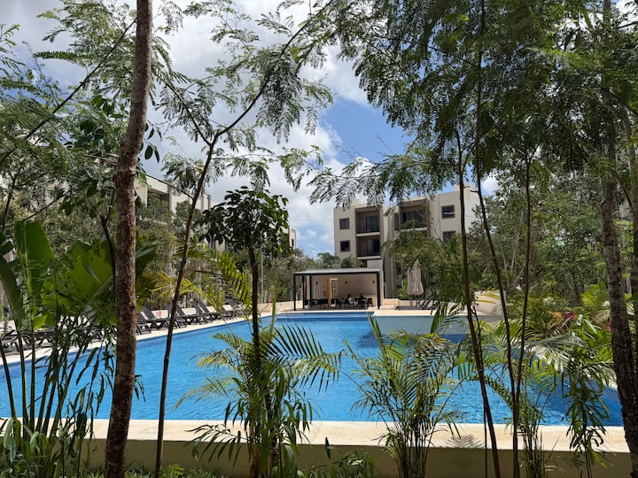 Brand New Fully Equipped Apt Walking To The Pool - Cancun Airport (CUN)