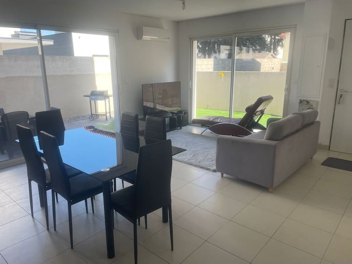 App Avec Jardin/parking Rez-de-chaussée Climatisé - 佩皮尼昂