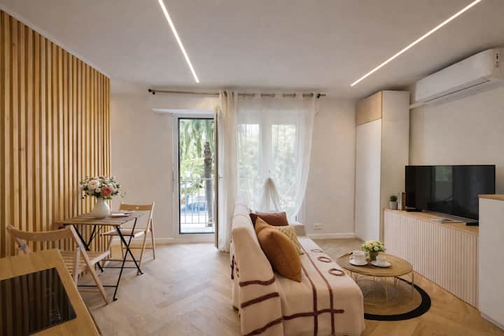 Studio Del Mar | Menton - 1 Min Dal Mare Con A/c - Roquebrune-Cap-Martin