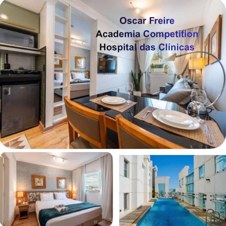 Cozy Flat Oscar Freire Pool Gym H. Clínicas - São Paulo