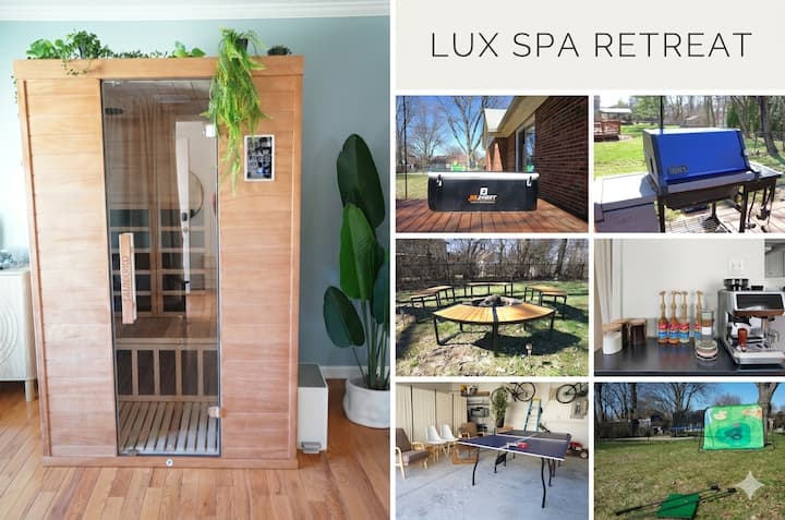 Lux Spa Retreat| Indoor Sauna, No Stairs & Switch - Fishers, IN