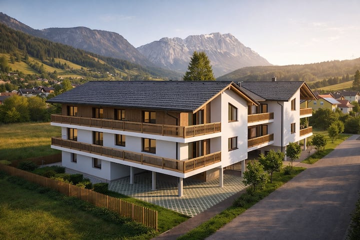 Tilli – Alpine Apartment | Balcony & Mountain View - Gröbming