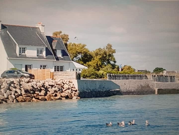 Strandvilla Am Meer Mit Direktem Zugang Zum Strand - Loctudy