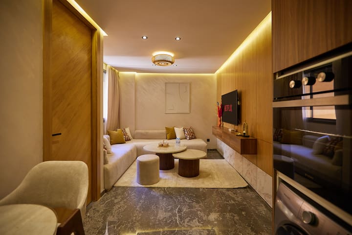 New Apartment Central 1br-queensize, Ac - Marrakesh