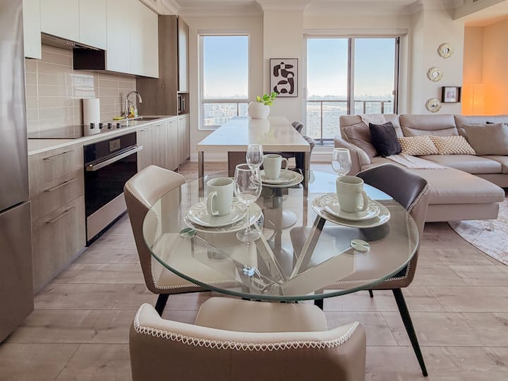 Stylish High-flr 2br Condo •Downtown Markham • Gym - Markham