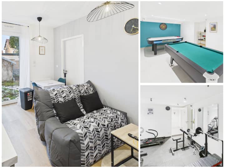 T2 Moderne – Jardin Privatif | Salle De Jeux/sport - Belfort