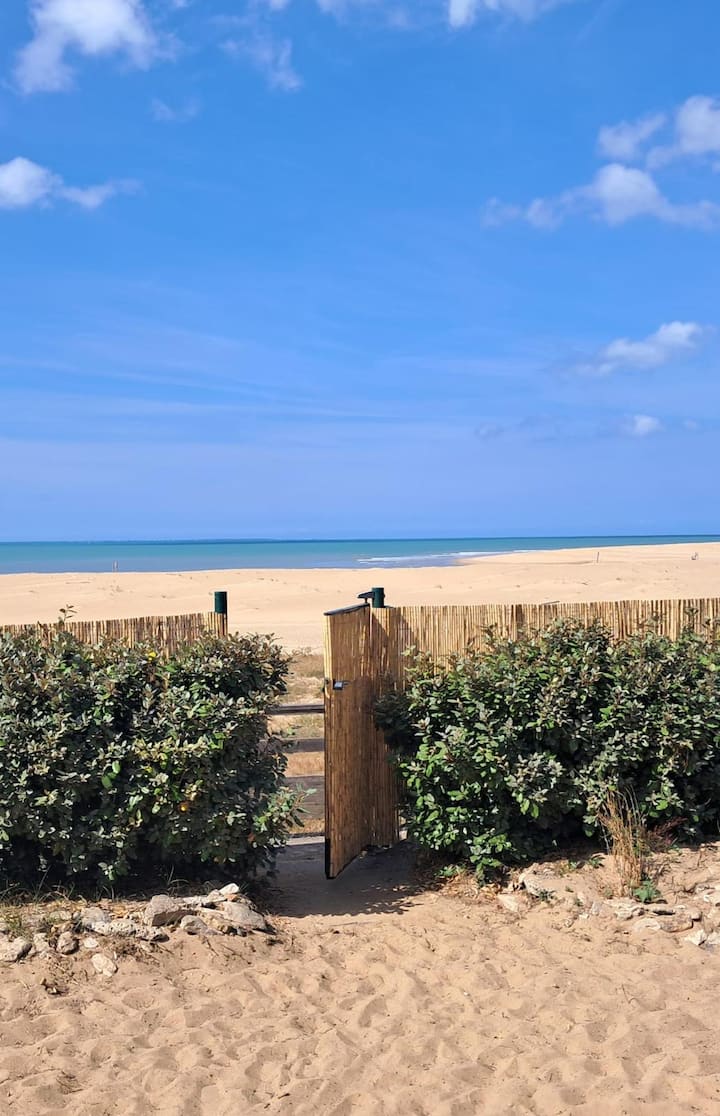 Maison Face à L'océan - Accès Direct Plage à Pied - La Faute-sur-Mer