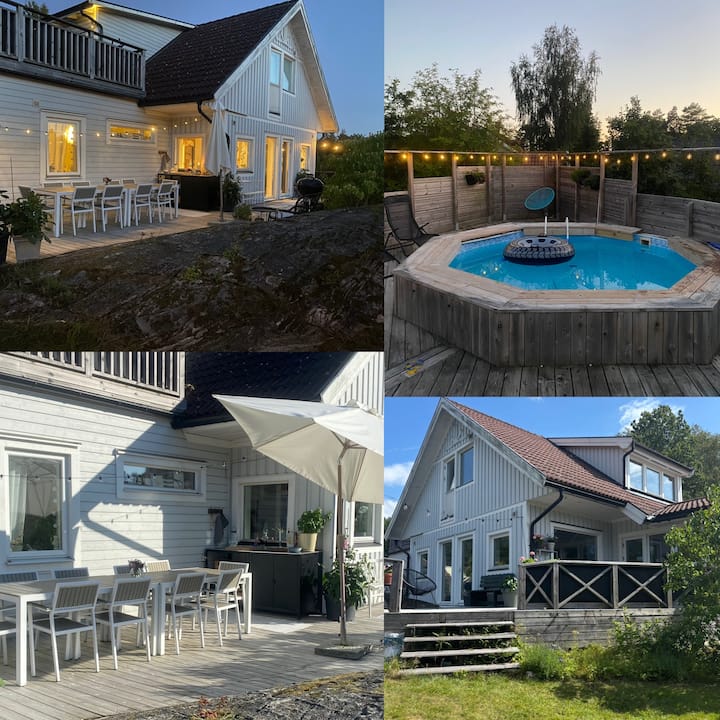 Havsnära Villa Med Pool Och Takterass - Göteborg
