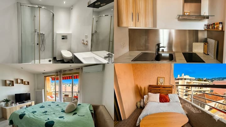 Studio Au Calme - 10 Min Palais Des Festivals - Le Cannet