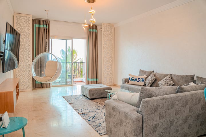 Sunny Apartment Near The Beach With Pool In Agadir - Agadir