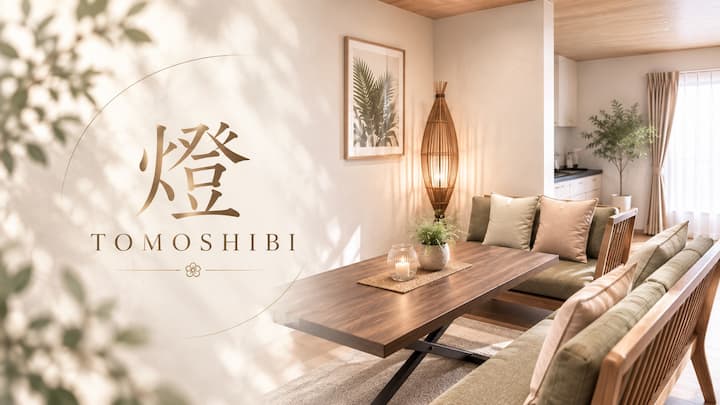 燈 Tomoshibi｜美観地区徒歩15分｜一棟貸し和モダン宿｜駐車場あり　瀬戸内を巡る旅の拠点に - Okayama