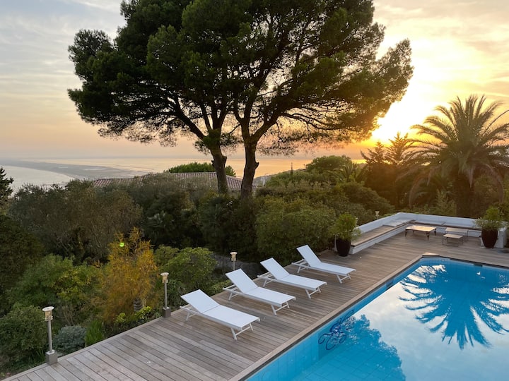 Vue éPoustouflante Au Sommet Du Mont Saint Clair - Sète