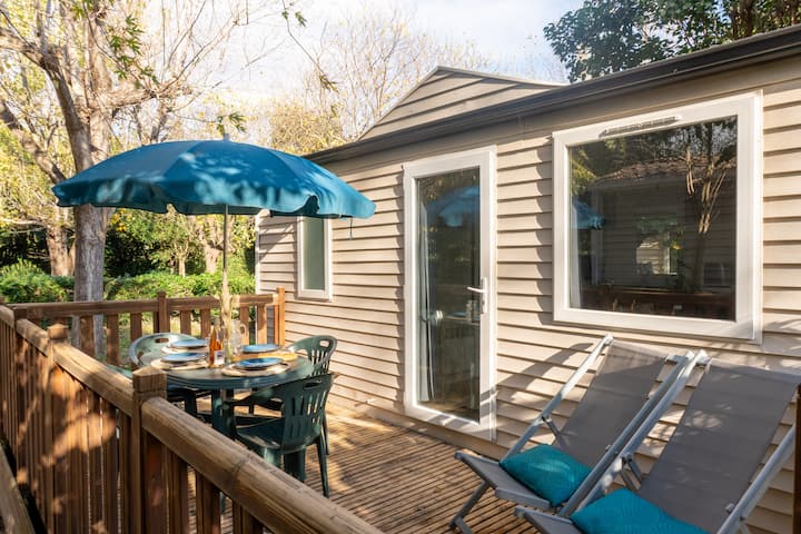 Mobil-home Confort 2 Chambres + Clim + Piscine - Camargue