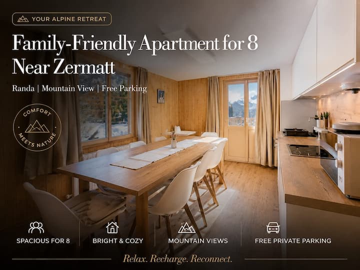 Appartement Familial Pour 8 Près De Zermatt - Randa