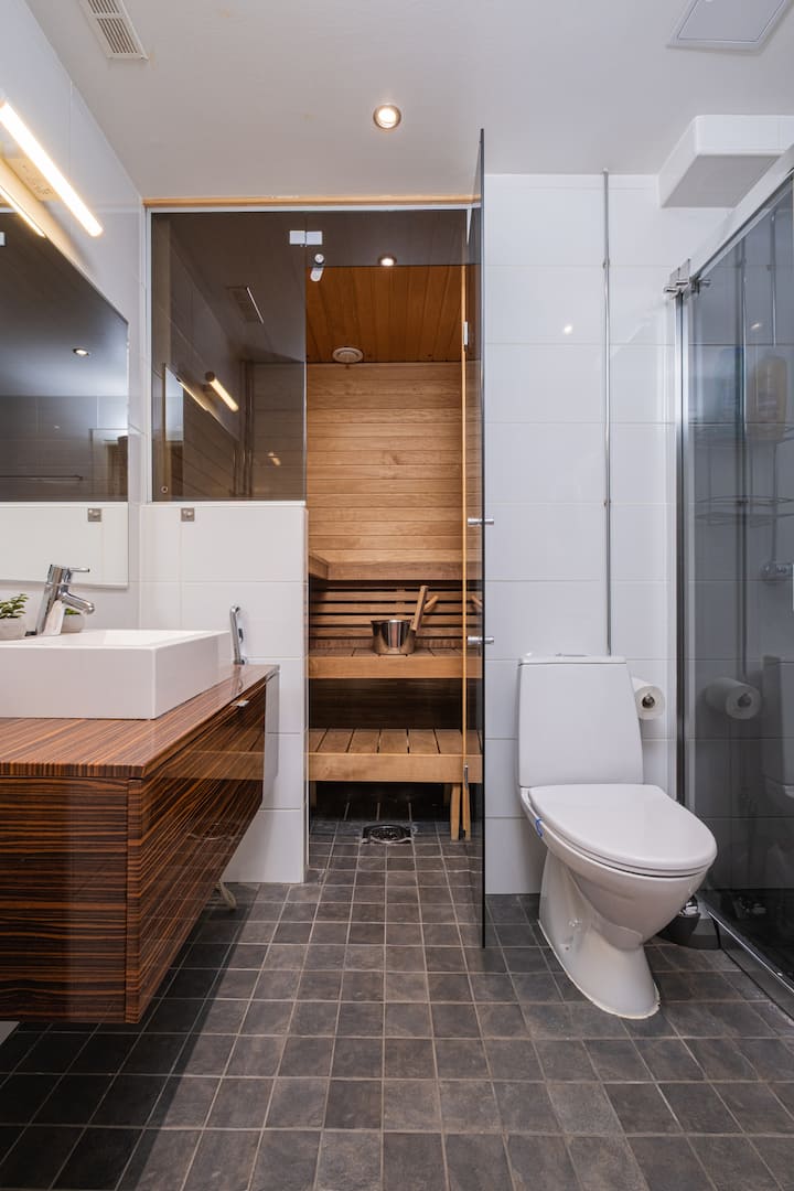 70 M² Downtown Apartment W / Finnish Sauna - Helsinki