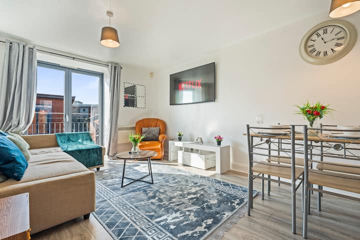 #130 Stylish Apartment Near Brindleyplace|sleeps 6 - Birmingham