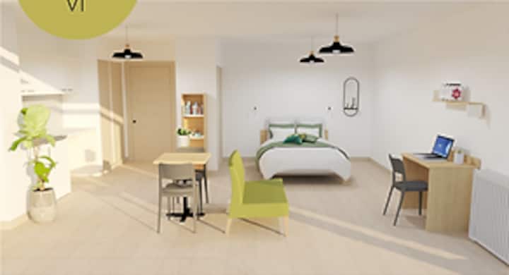 Studio 38 M² - Moderne, Vue Dégagée - Tram 17 - Genf