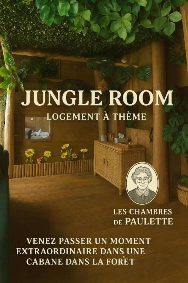 Les Chambres De Paulette à Thèmes - La Jungle Room - Sainte-Marie-la-Mer