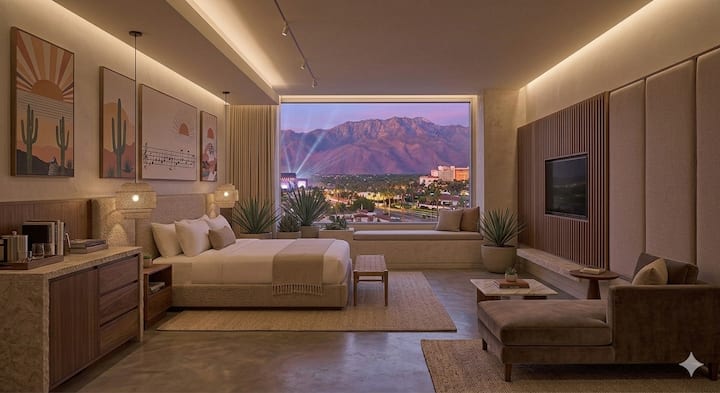 Luxury 1 King Room W/ Stunning View - Palm Springs, CA