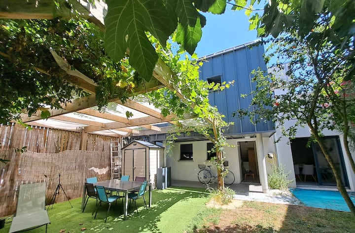 Maison Moderne Central Avec Jardin Et Parking - Bordéus