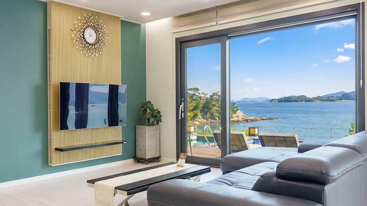 사천시/가족/풀빌라/독채/오션뷰/바베큐/수영장#39338 - 사천시