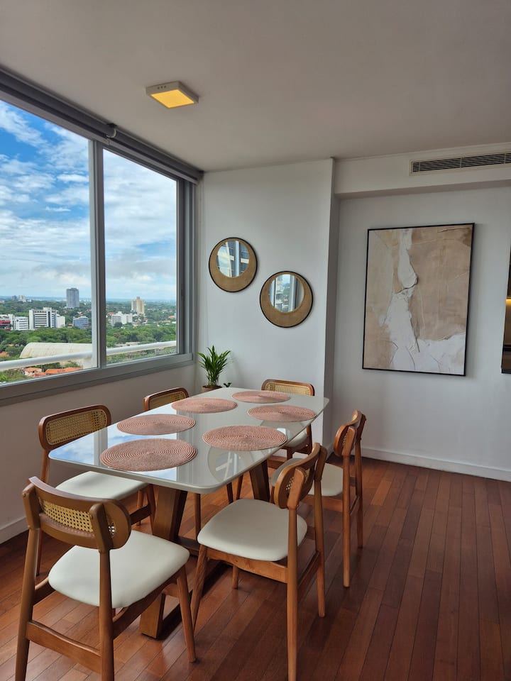 Sky Tower | Vista+piscina+gym | Paseo La Galería - Asunción