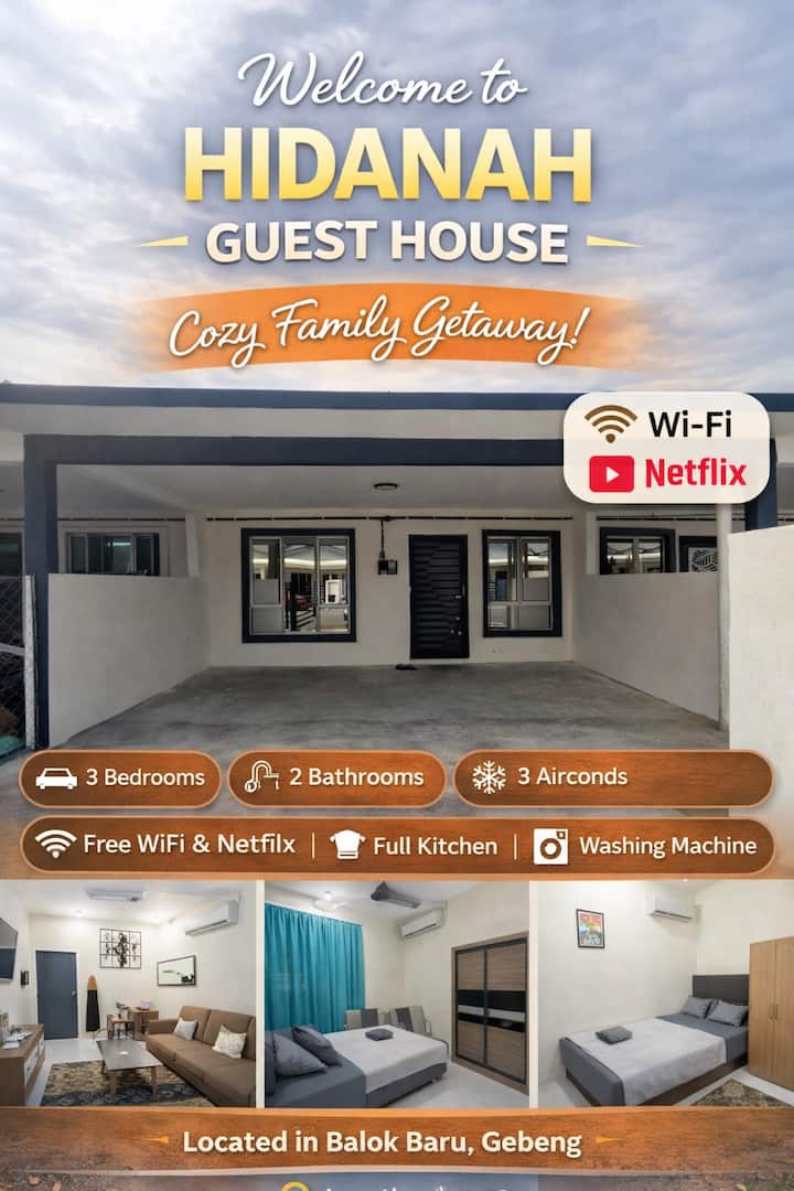 Hidanah Guest House Balok Baru Gebeng - Tanjung Rhu