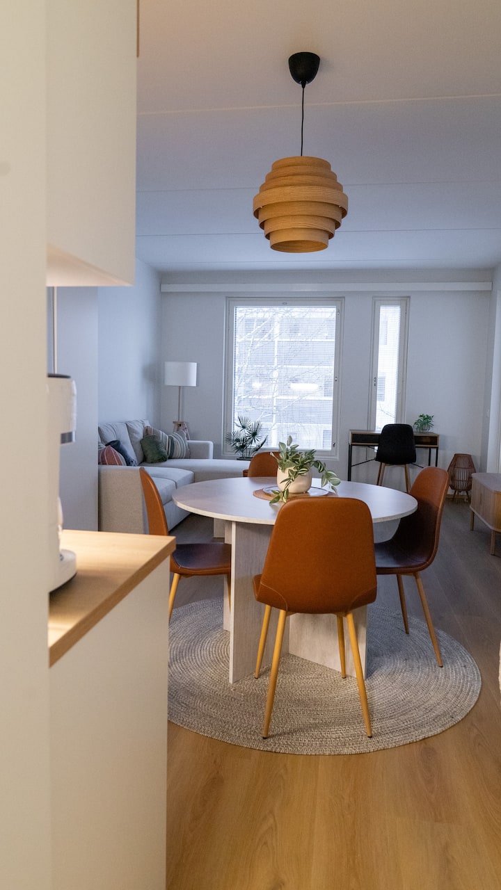 Brand New 2br Apt + Sauna Sleeps Up To 6 Guests - Joensuu