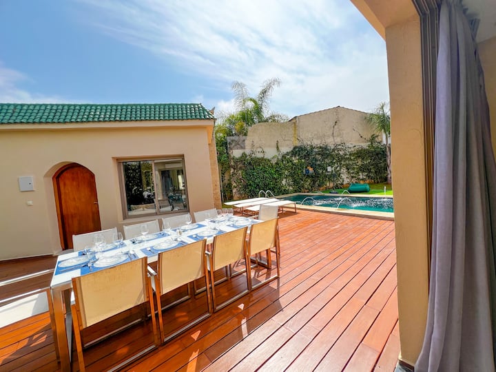 Villa Rose Marée: Piscine & 2 Espaces Indépendants - Skhirat