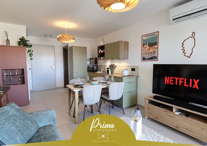 L'accalmie - T2 De Charme à 10 Min De La Plage - Propriano