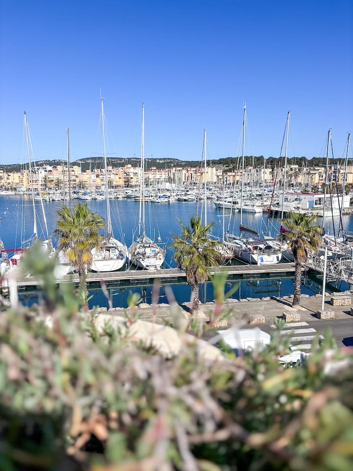 Appart Climatisé, Avec Vue Port & Proche Du Centre - Gruissan