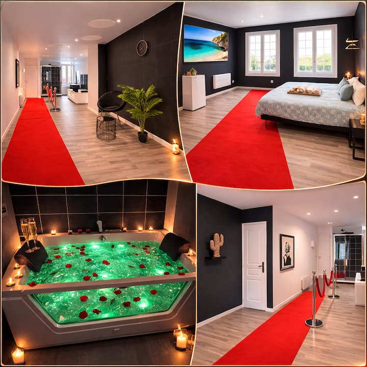 Suite Cinéma & Jacuzzi  Escapade Romantique - Roubaix