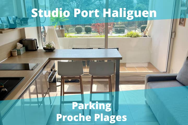 Port Haliguen - Studio Cosy - Piscine - Parking - Plage de Quiberon