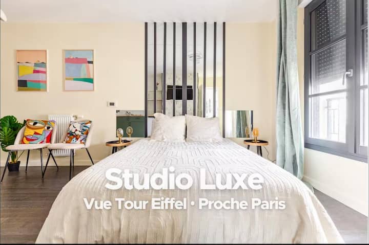 Studio Luxe • Vue Tour Eiffel • Proche Paris - Clamart