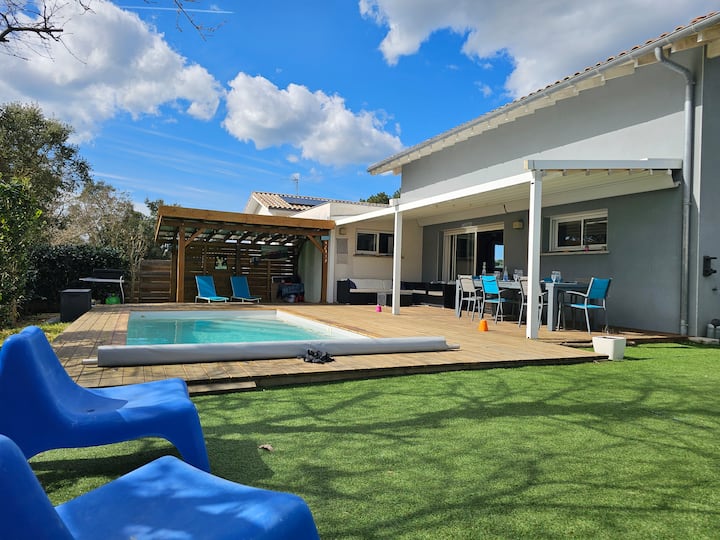 Maison" L'écume Des Pins" Piscine Proche Océan - Labenne