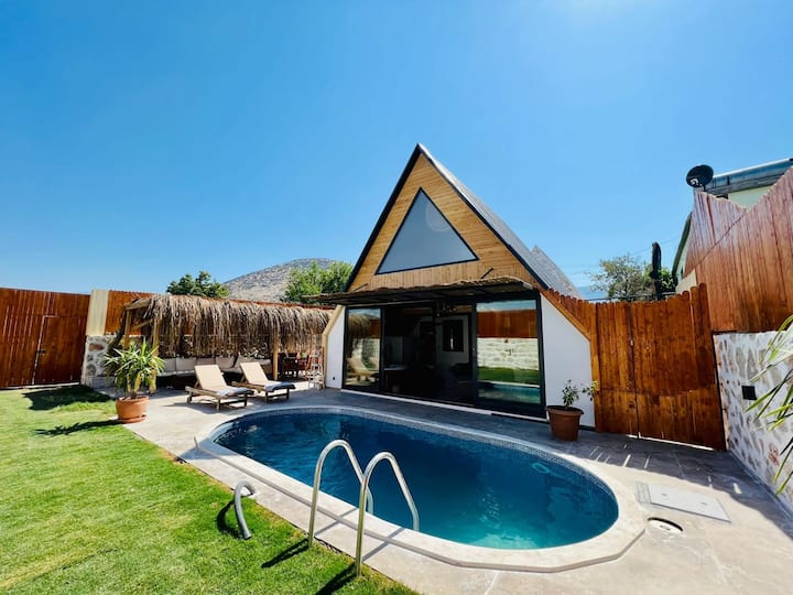 Kalkan Yeşilköy'de Korunaklı Havuzlu Bungalov - Kalkan