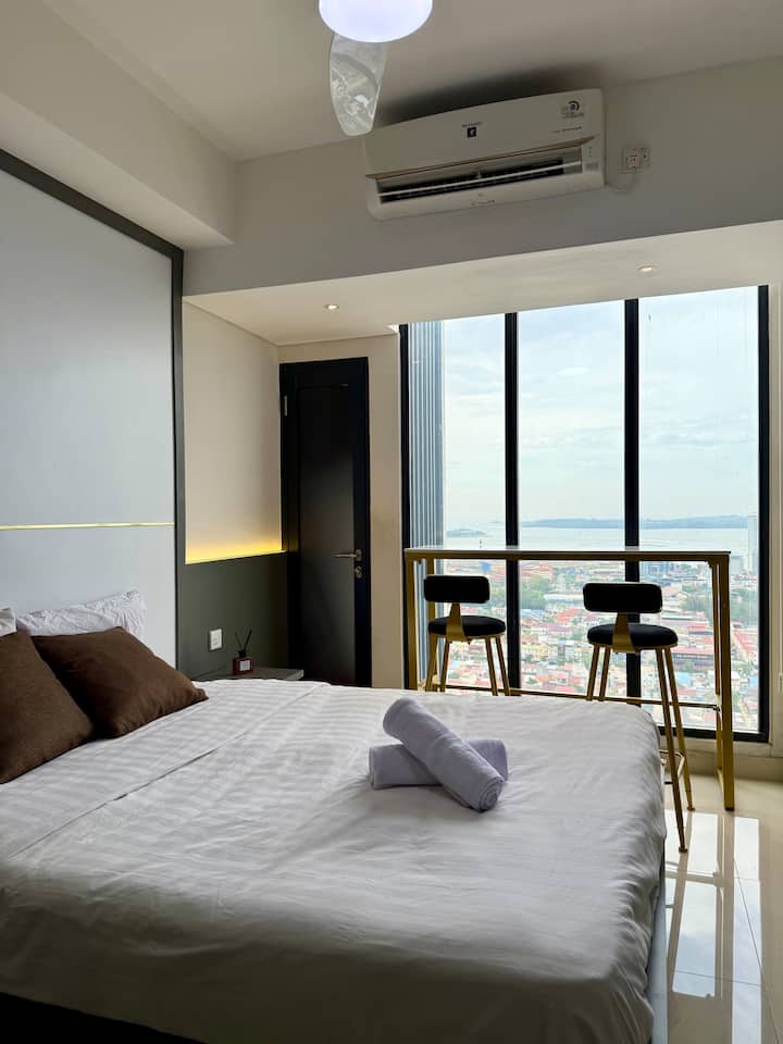 Seaview Studio At Pollux W/ Gym, Pool & Netflix - Batam