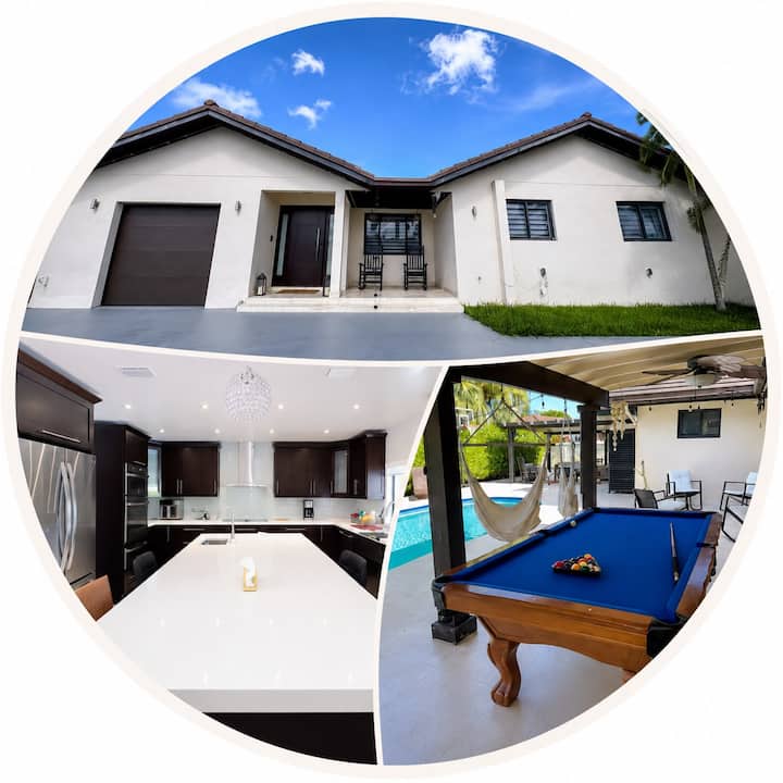 Private Miami Oasis | Pool, Spa & Games - Kendall, FL