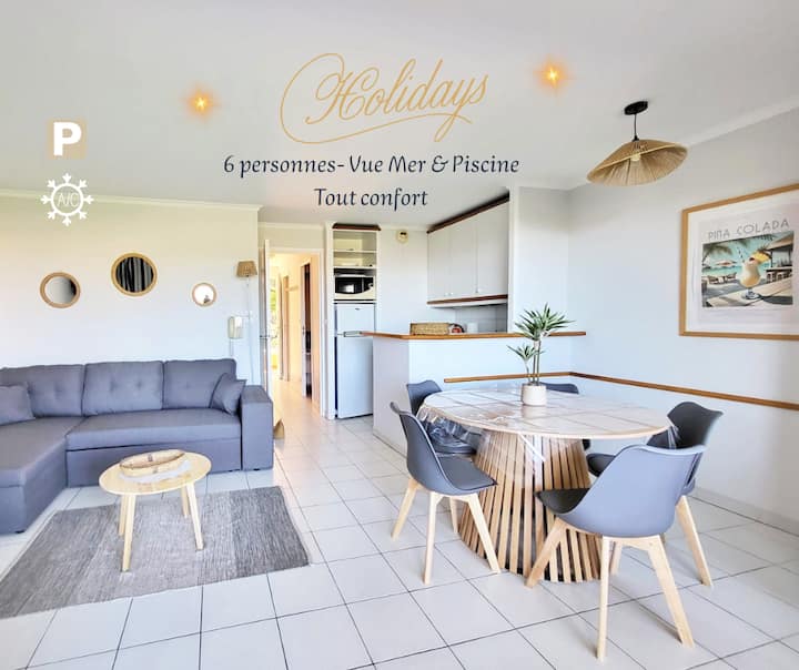 "L'azurite" Cap Esterel- 6pers Vue Mer & Piscine - Saint-Raphaël